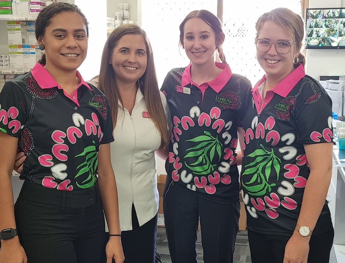 LiveLife Pharmacy team members wear new Aboriginal-designed uniforms ...