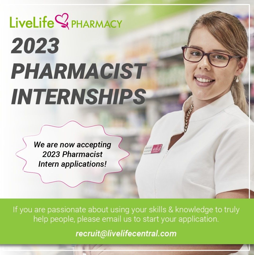 2023 Intern Pharmacist Opportunities - LiveLife Pharmacy